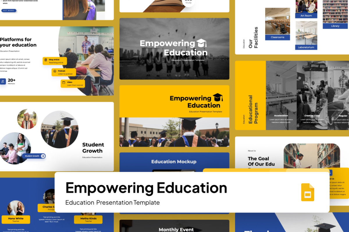 Empowering Education Google Slide Template | Nulivo Market